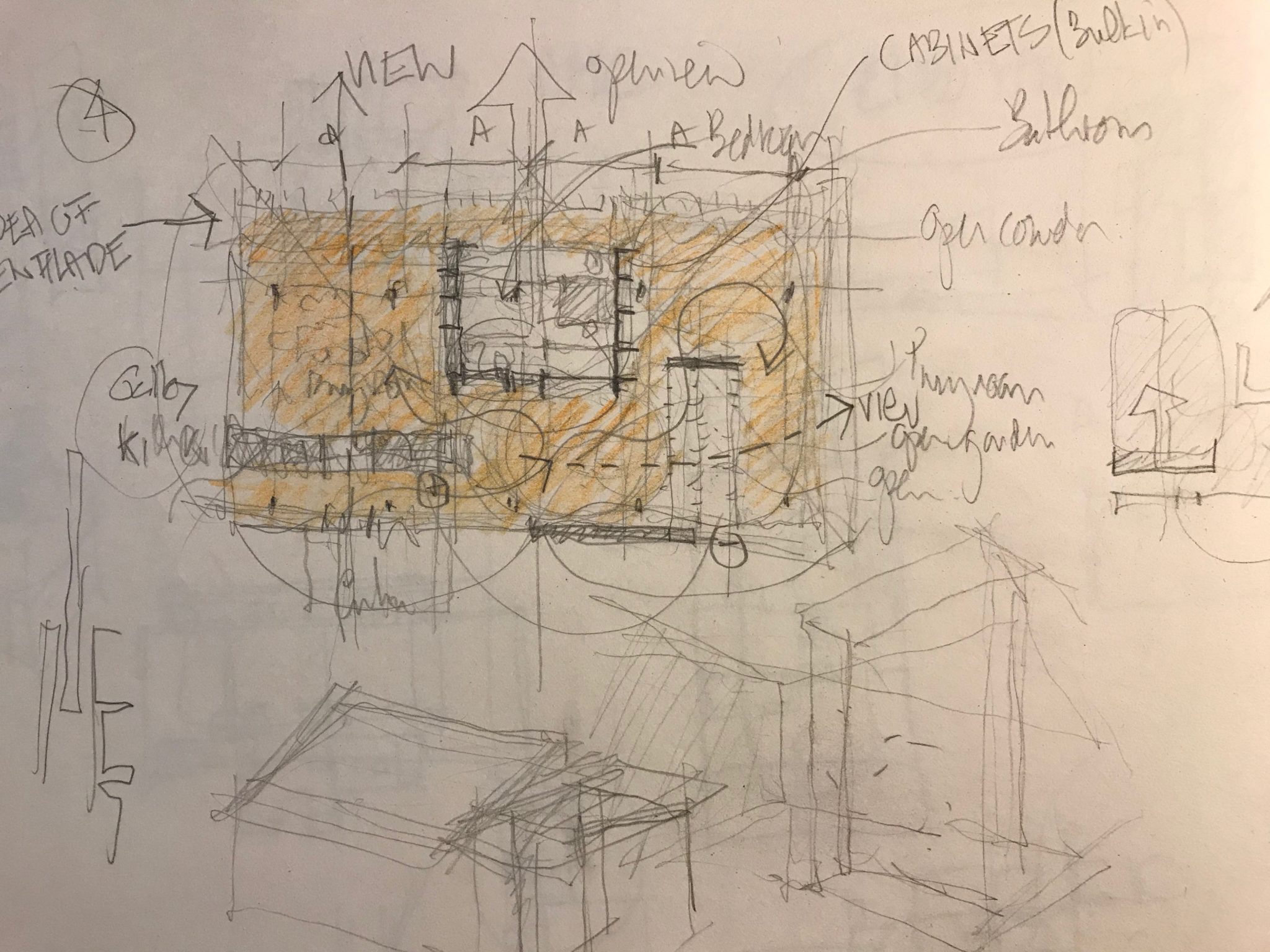 Study sketch to drafted sketch - Atelier de Hahn