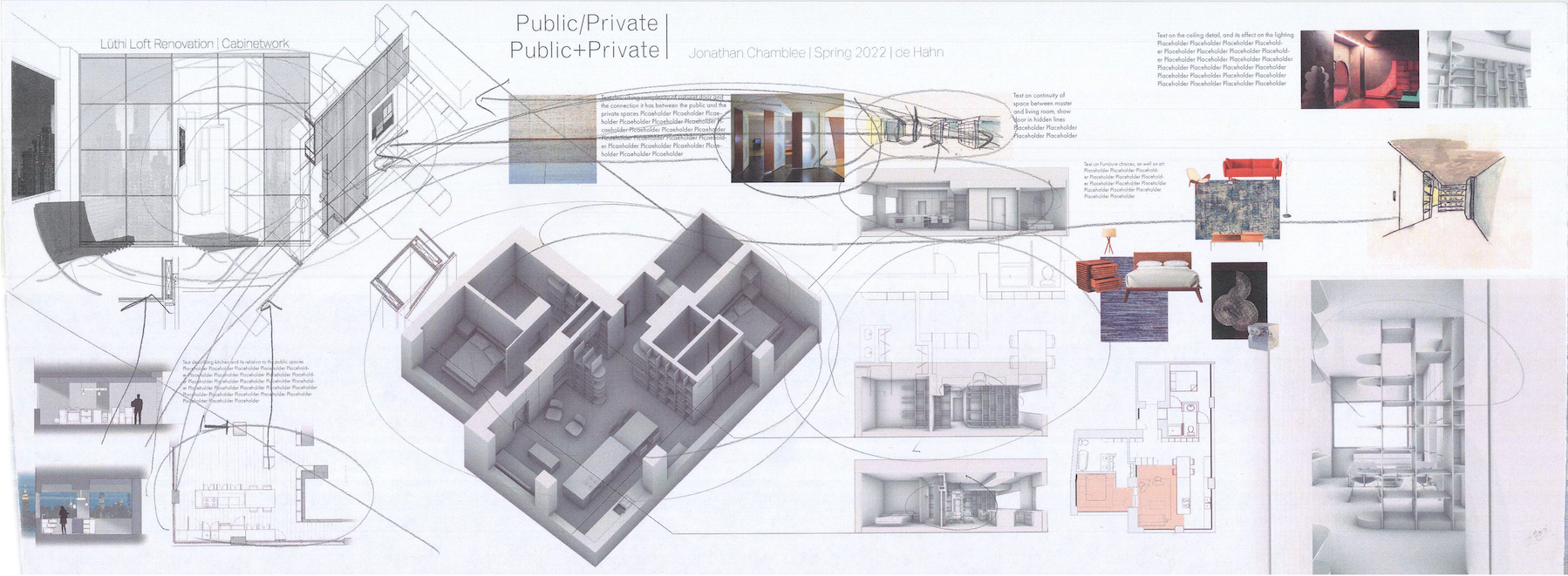 Final architecture presentation drawings - Atelier de Hahn